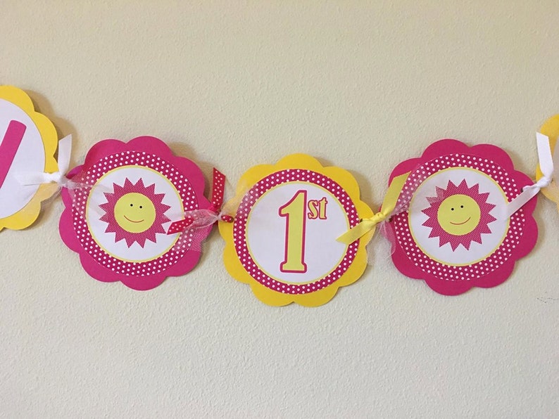 Happy Sunshine Name Banner - Etsy