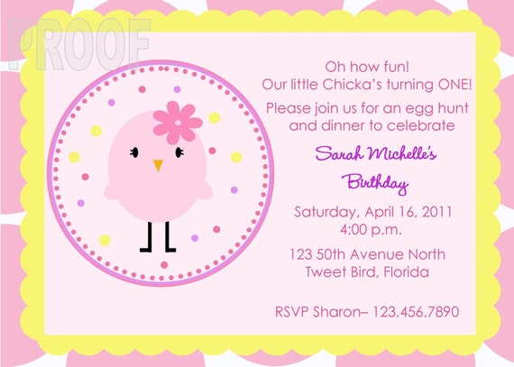 Custom Tweet Little Birdy Birthday Invitation by CustomParty4U | Catch ...