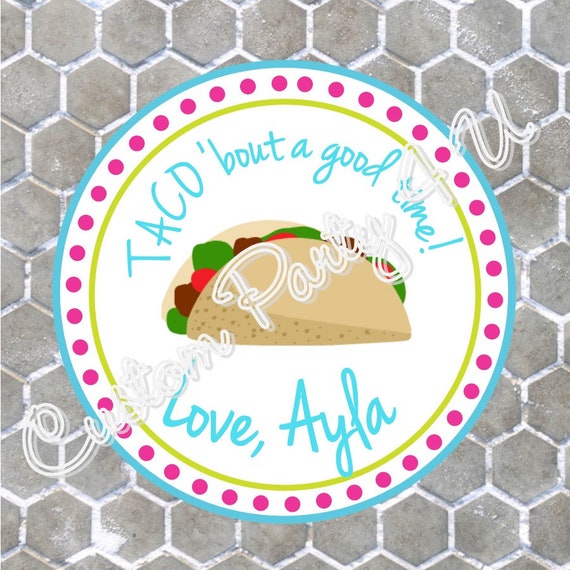 Taco Tags | Etsy