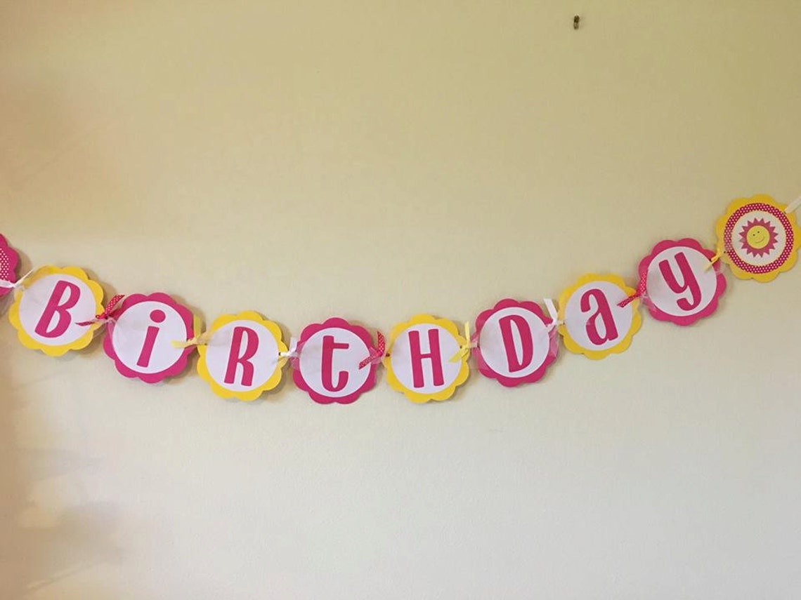 Happy Sunshine Name Banner - Etsy