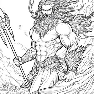 Coloring Pages 5 Poseidon Coloring Pages Printable Coloring Page AI ...