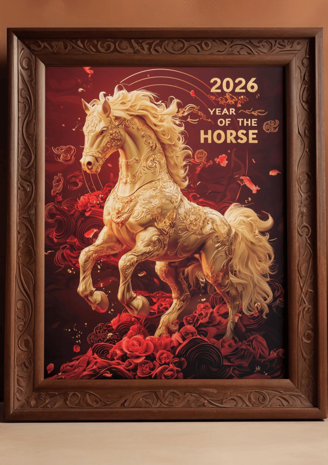 Chinese Lunar New Year 2026 Horse Themed Artwork: Digital Download ...