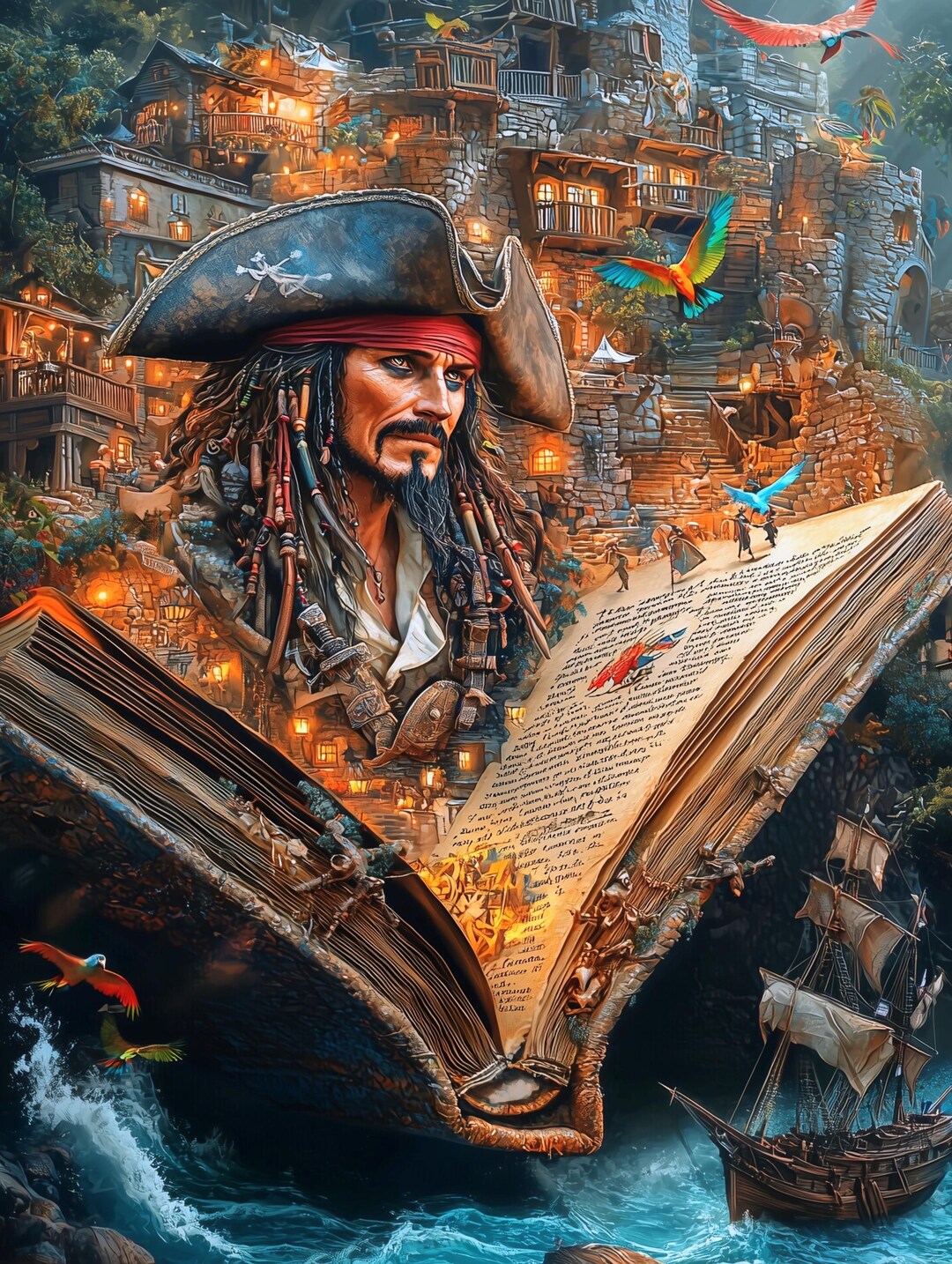 Pirate Storybook Diorama Themed Artwork: Digital Download, Printable ...