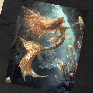 Mermaid Themed Artwork: Digital Download, Printable Art for Crafting ...