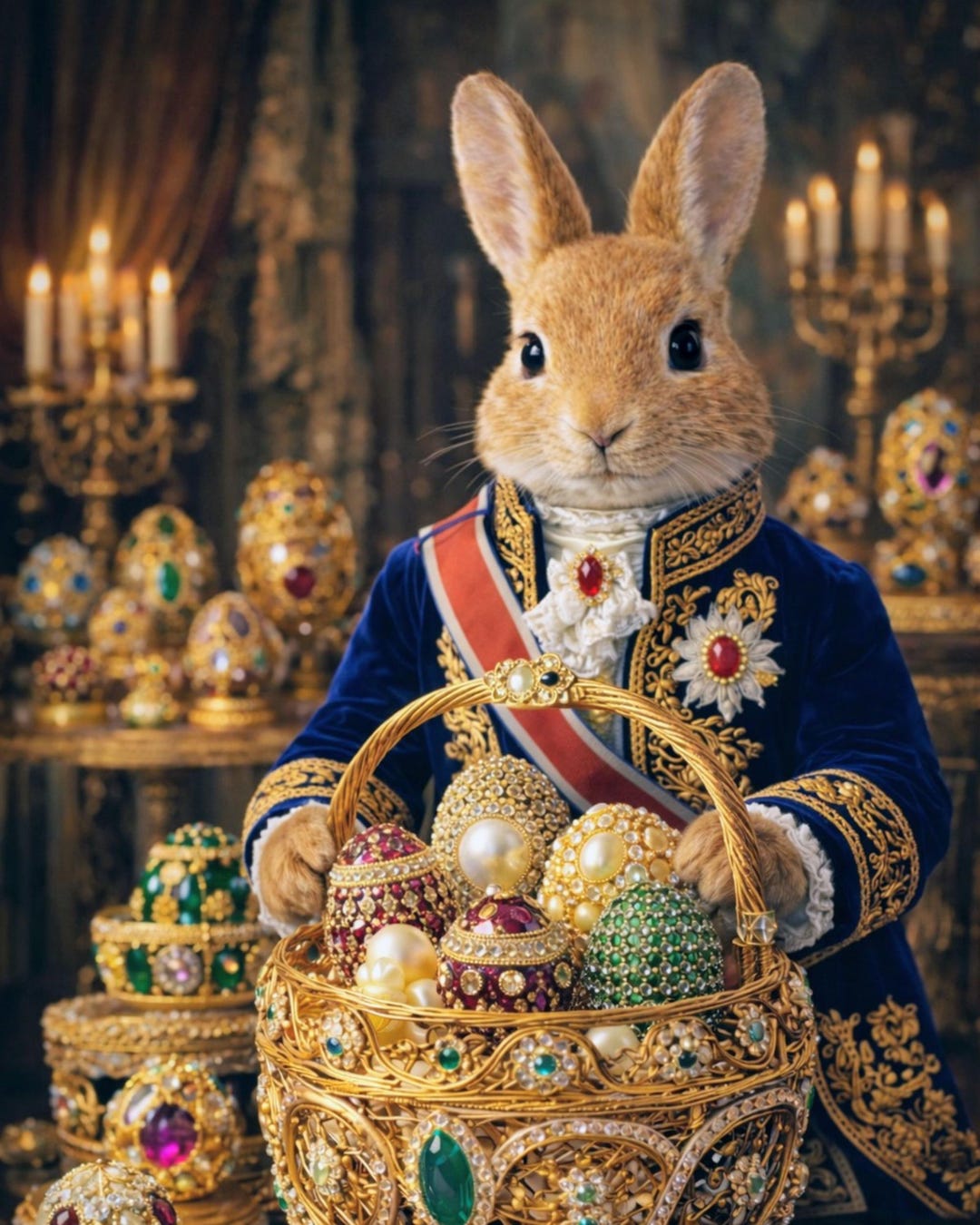 Peter Rabbit Faberge Egg Easter Basket Themed Artwork: Digital Download ...