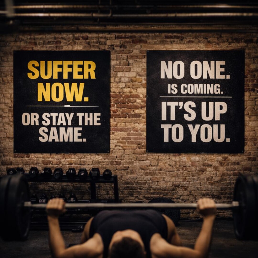 Motivational Gym Quote Prints | Bold Workout Decor (PDF Download) - Etsy