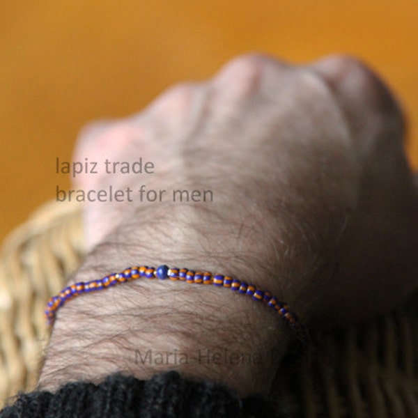 Venice Aqua Trade Small Bead Bracelet for Men Mens Small Bracelet With ...