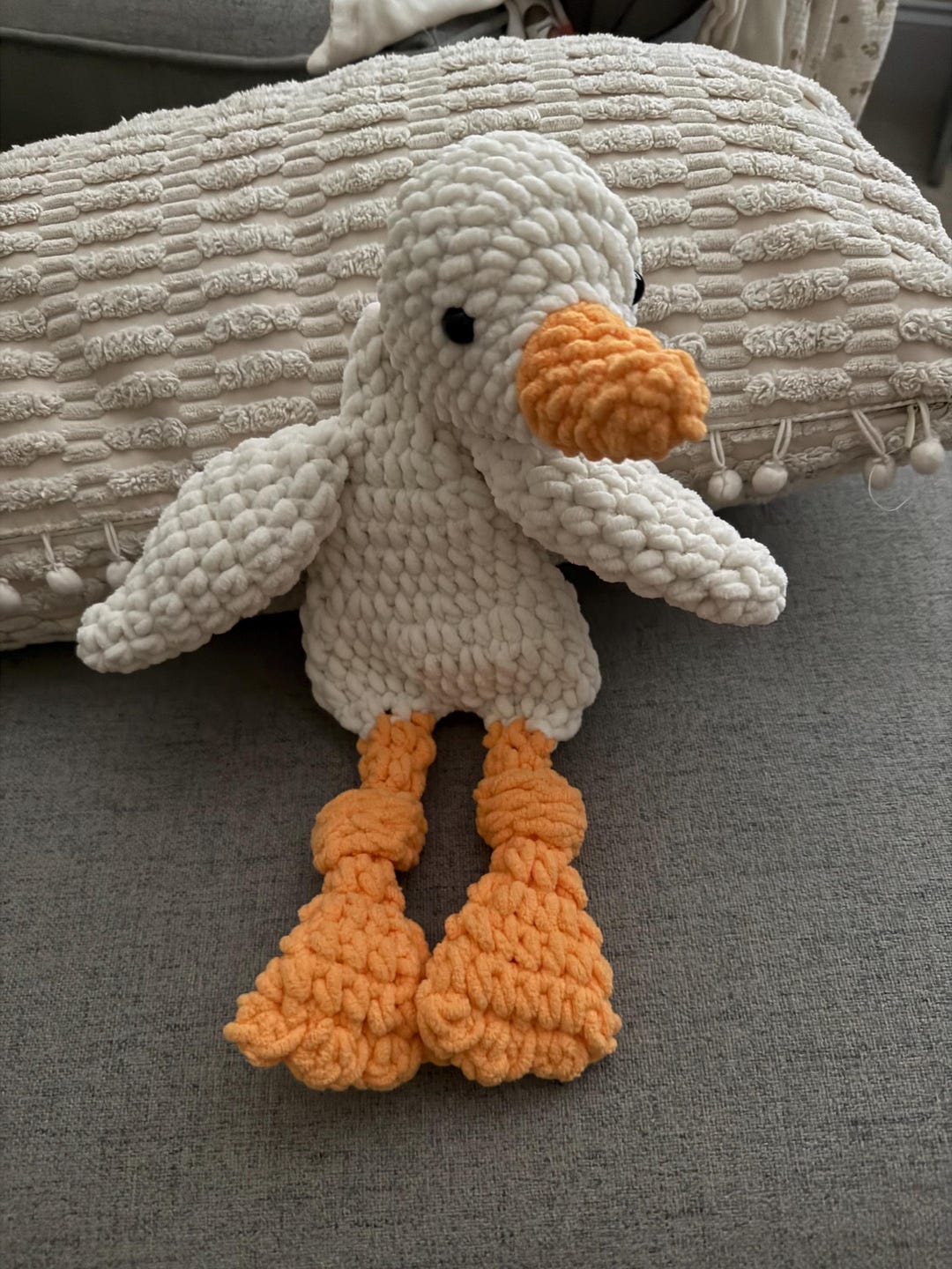 Lucy Goosey: Crochet Goose Knotted Lovie/plushie - Etsy