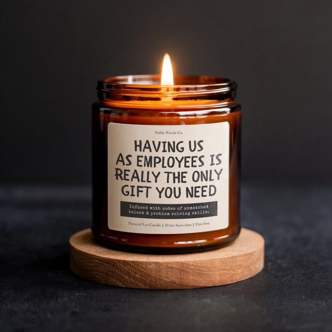 Funny Boss Candle, Gag Gift, Sarcastic Christmas Gift - Etsy