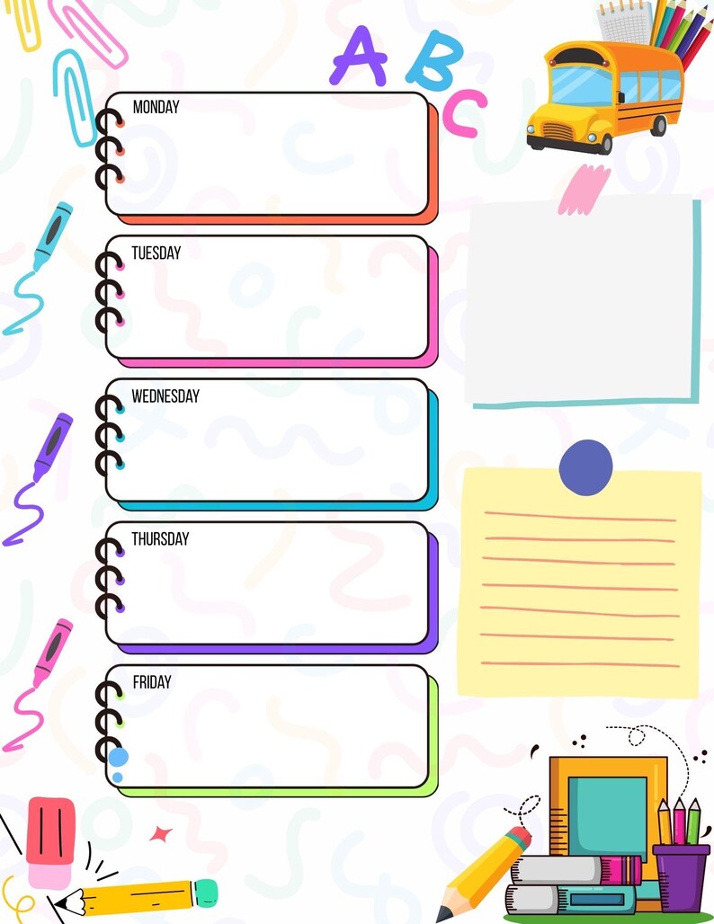 Teacher To-do List Printable | Daily & Weekly Planner | Instant ...