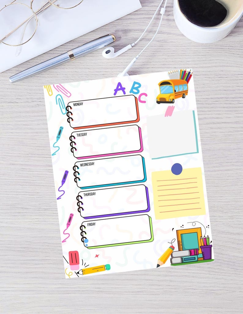 Teacher To-do List Printable | Daily & Weekly Planner | Instant ...