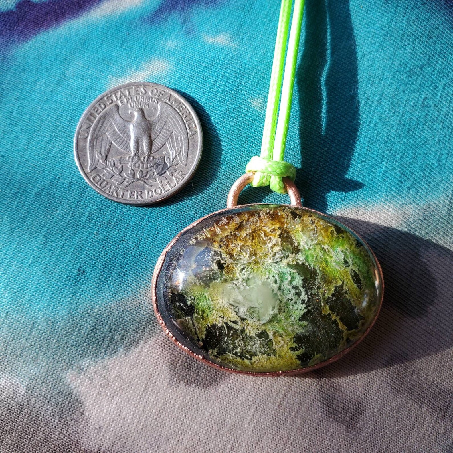 Copper Earth Pendant - Etsy
