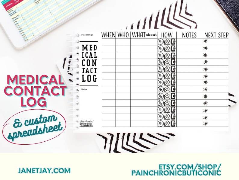 Printable Medical Contact Tracking Log & Customizable Spreadsheet for ...