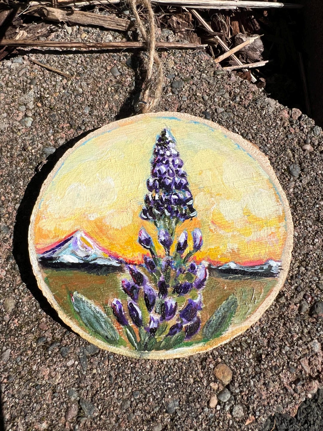 Lupine Hanging Art - Etsy