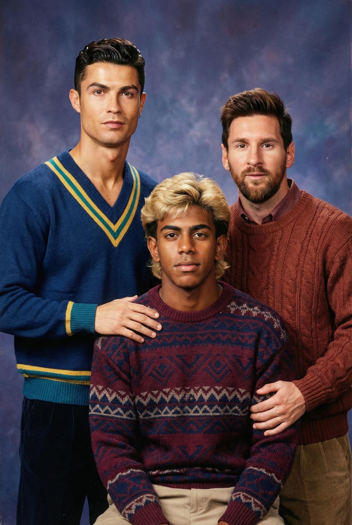Custom 80s Family Portrait, Retro Studio Glamour Shots Style (digital ...