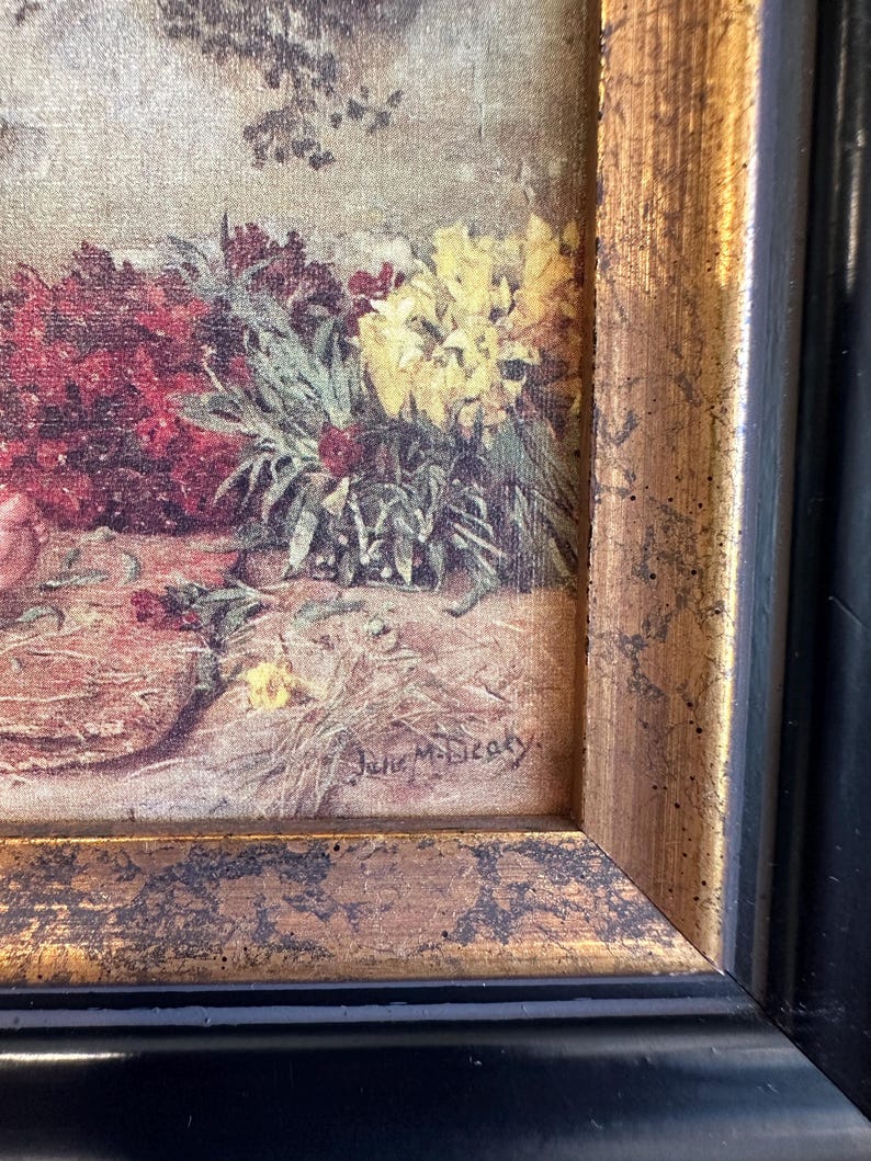 Vintage Framed Art Print: Jane Dealy, Victorian Girl With Flowers - Etsy