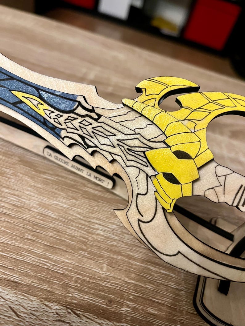 Layered Dagger SVG File | 3D Laser Cut Sword Template | Fantasy Weapon ...