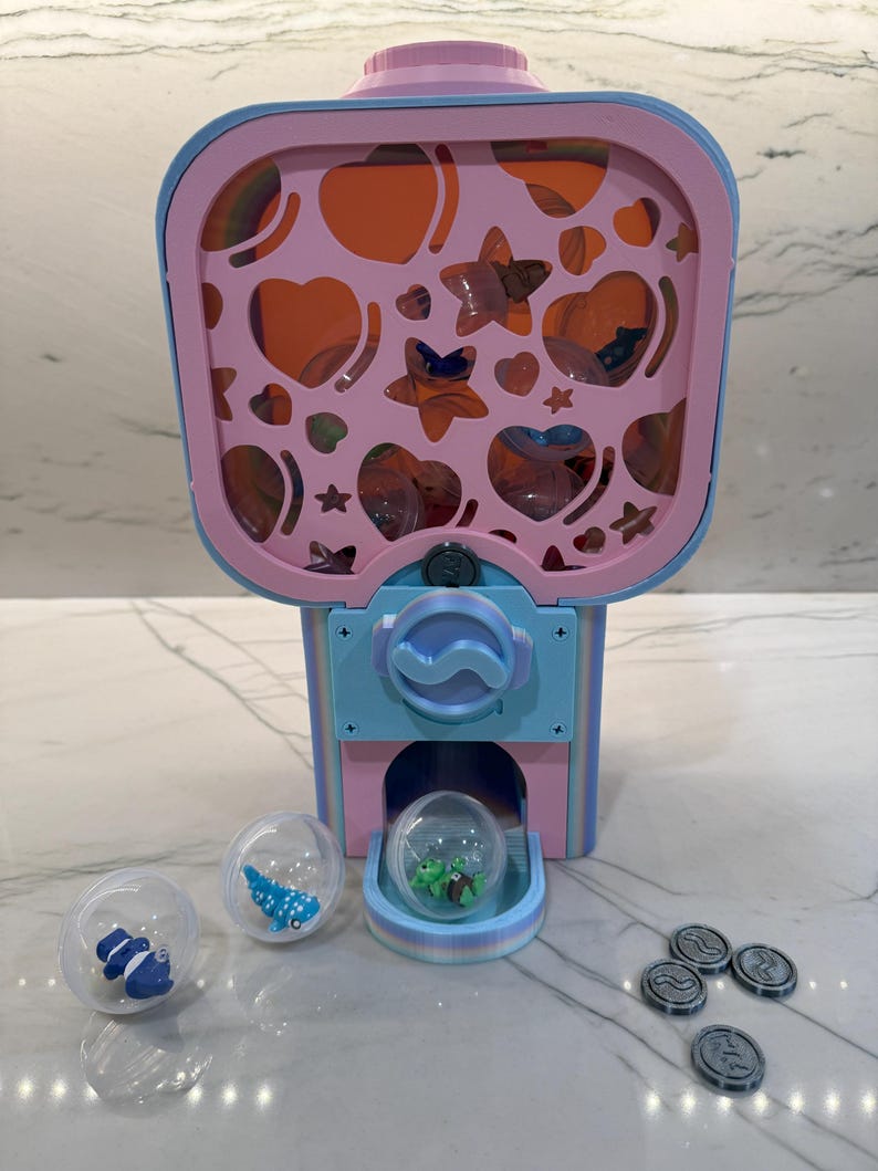 Token Capsule Vending Machine | Classroom Reward Dispenser, Gacha Prize ...