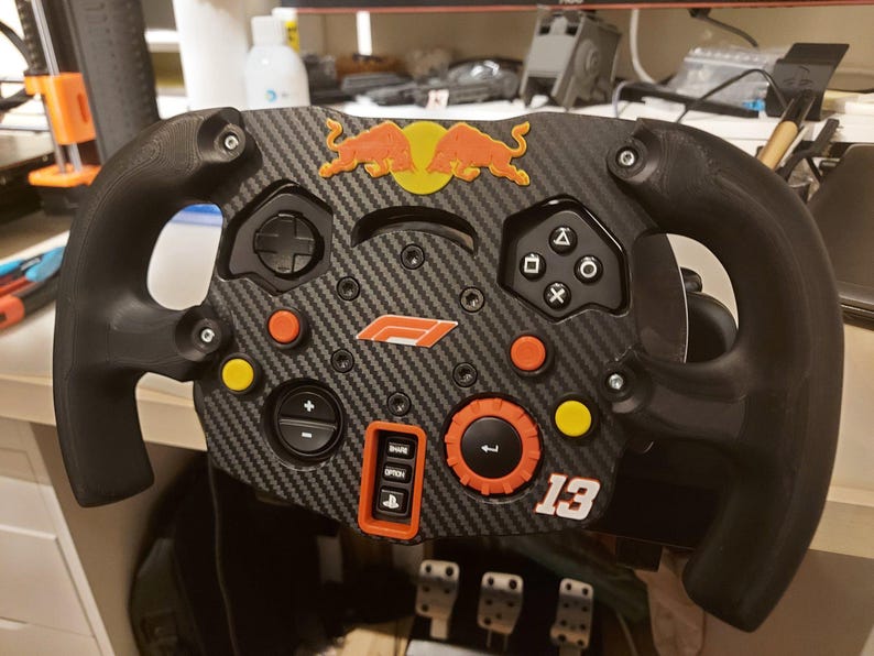 Logitech G29 - F1 Steering Wheel Red Bull Mod - Etsy