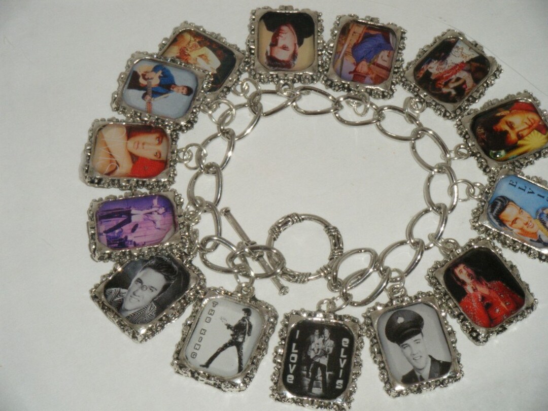 Elvis Charm Bracelet Altered Art - Etsy