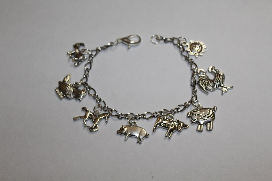 Farm Animals Bracelet, Farming, Farm Girl, Farm Bracelet - Etsy