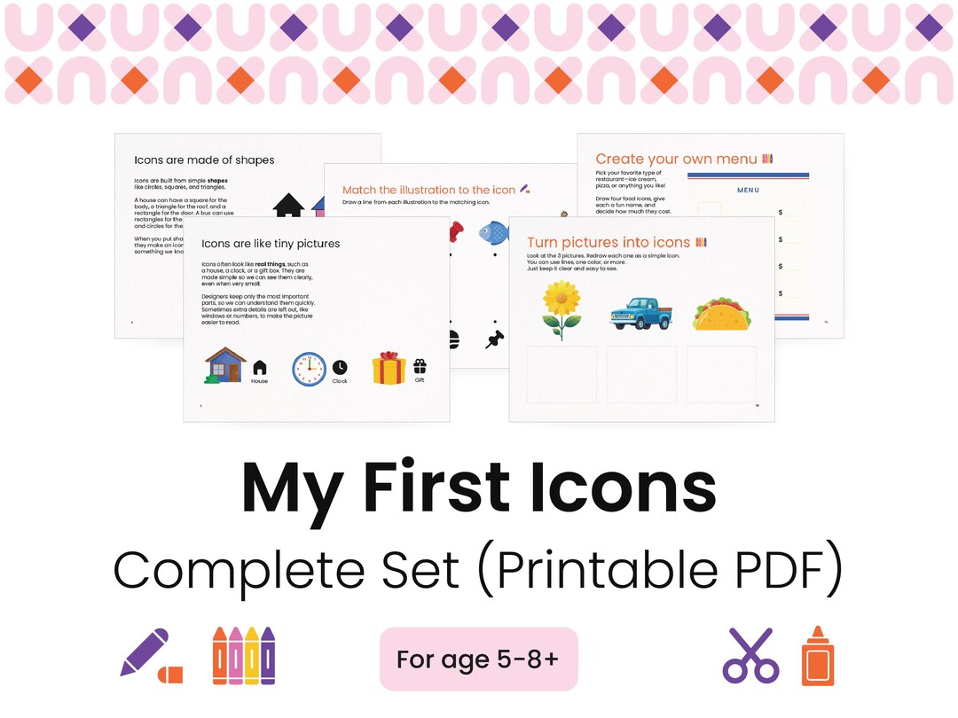 My First Icons Complete Set | Printable Lessons & Activities About ...
