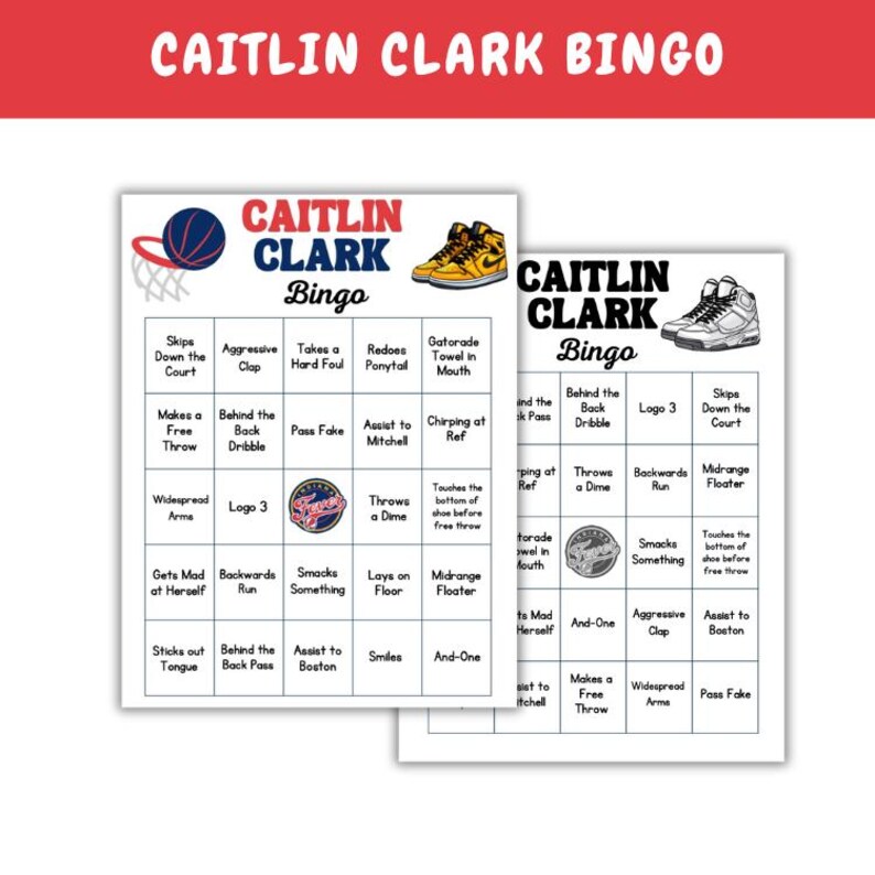 Caitlin Clark BINGO | Caitlin Clark | WNBA | Indiana Fever | Bingo ...
