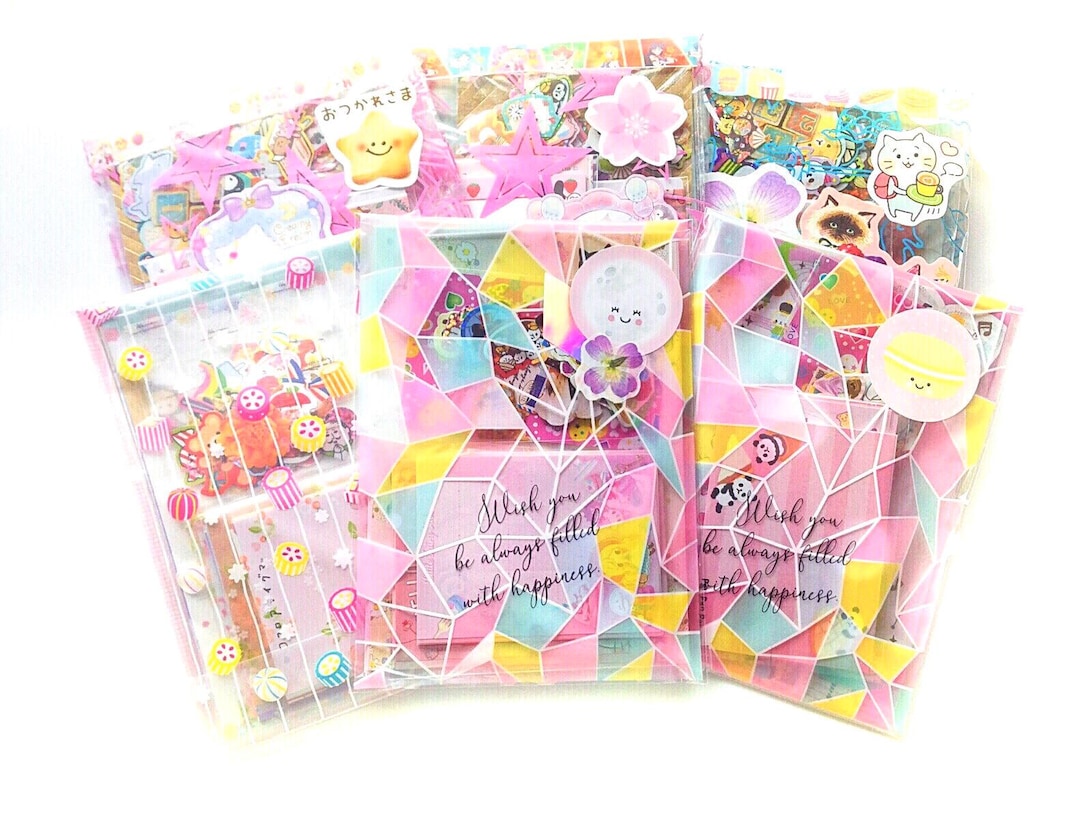 100pcs Japanese Kawaii Grab Bag Japanese Kawaii Memos Japanese Sticker ...