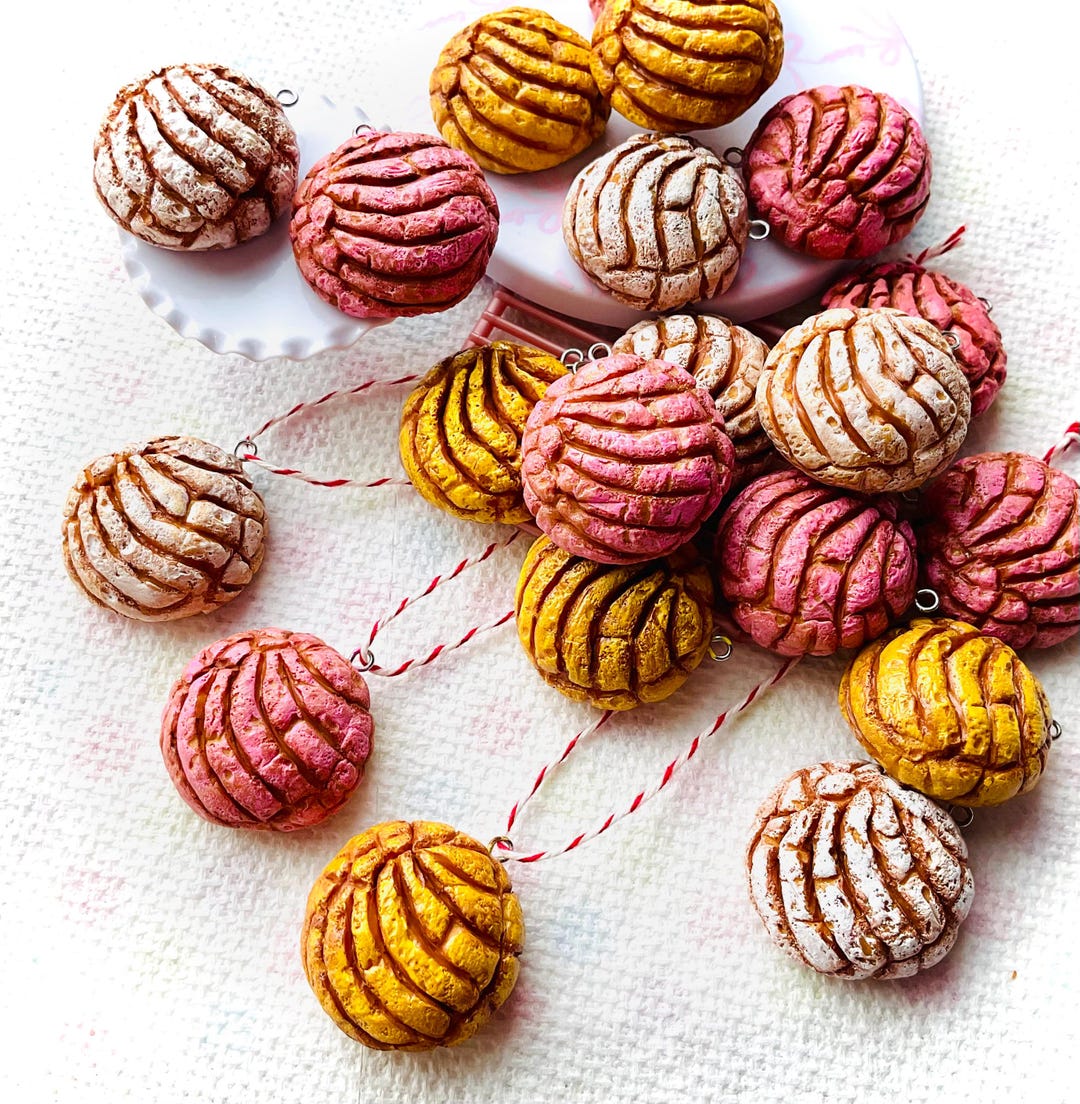 Handmade Concha Bread Clay Sculpture Ornament,food Ornament,bread ...