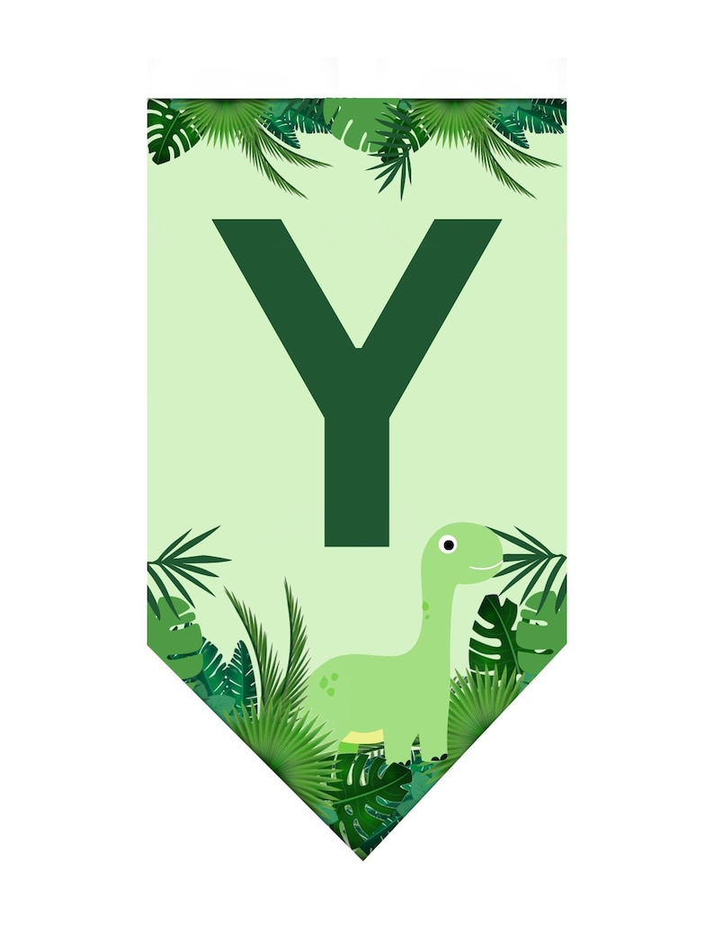 Happy Birthday Dinosaur Banner Printable Dino Birthday Party ...