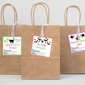 Printable Halloween Candy Gram for School Fundraiser – Editable Tag - Etsy