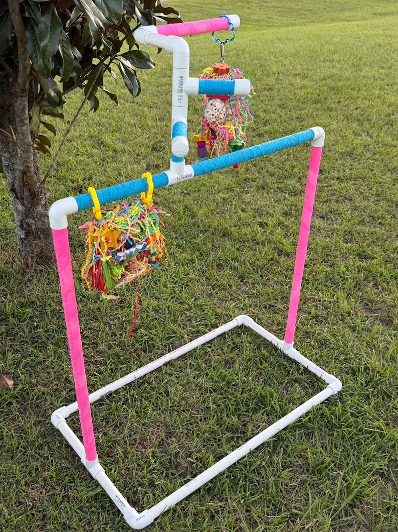 Handmade PVC Perch/play Stand for Birds - Etsy