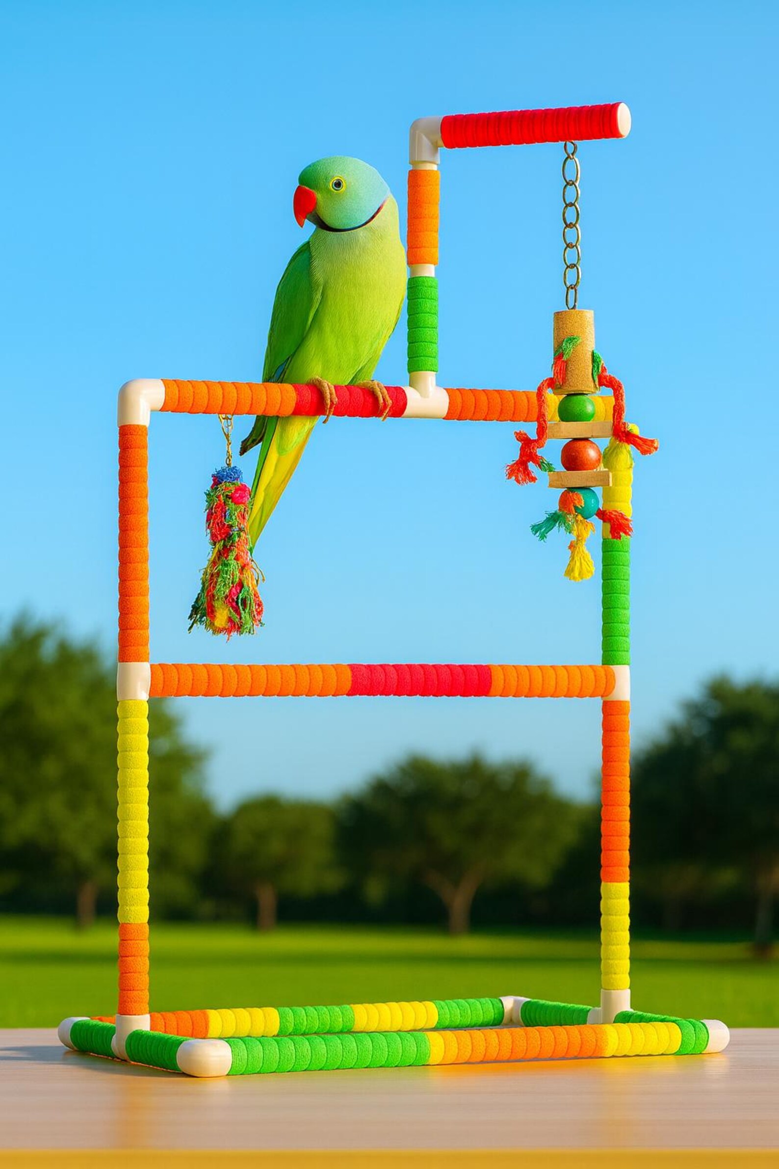 Handmade PVC Perch/play Stand for Birds - Etsy