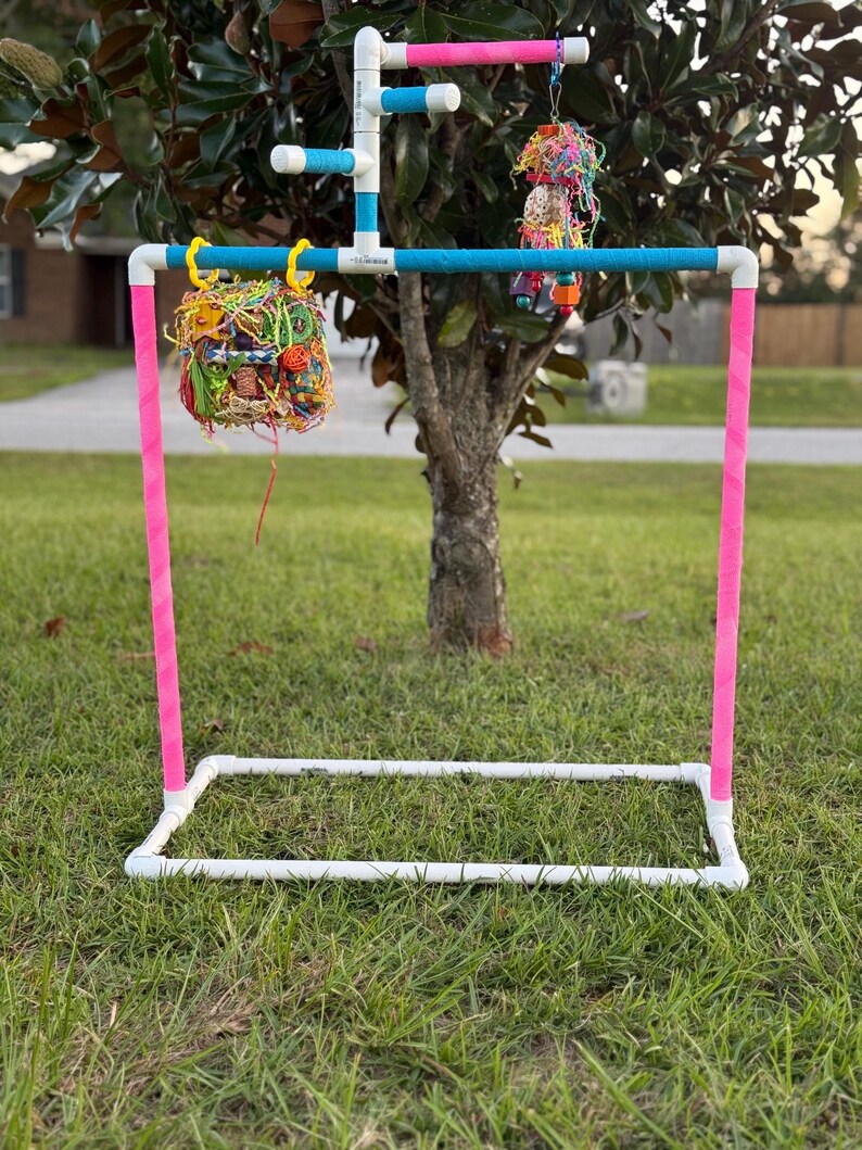 Handmade PVC Perch/play Stand for Birds - Etsy