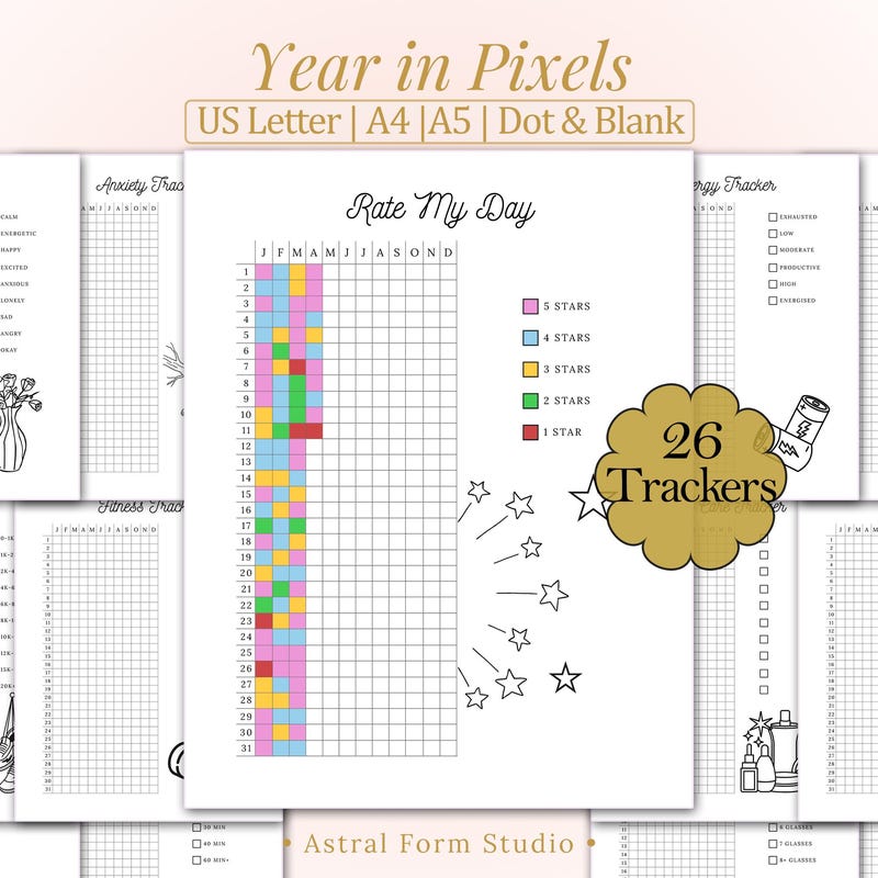 A Year in Pixels - Etsy