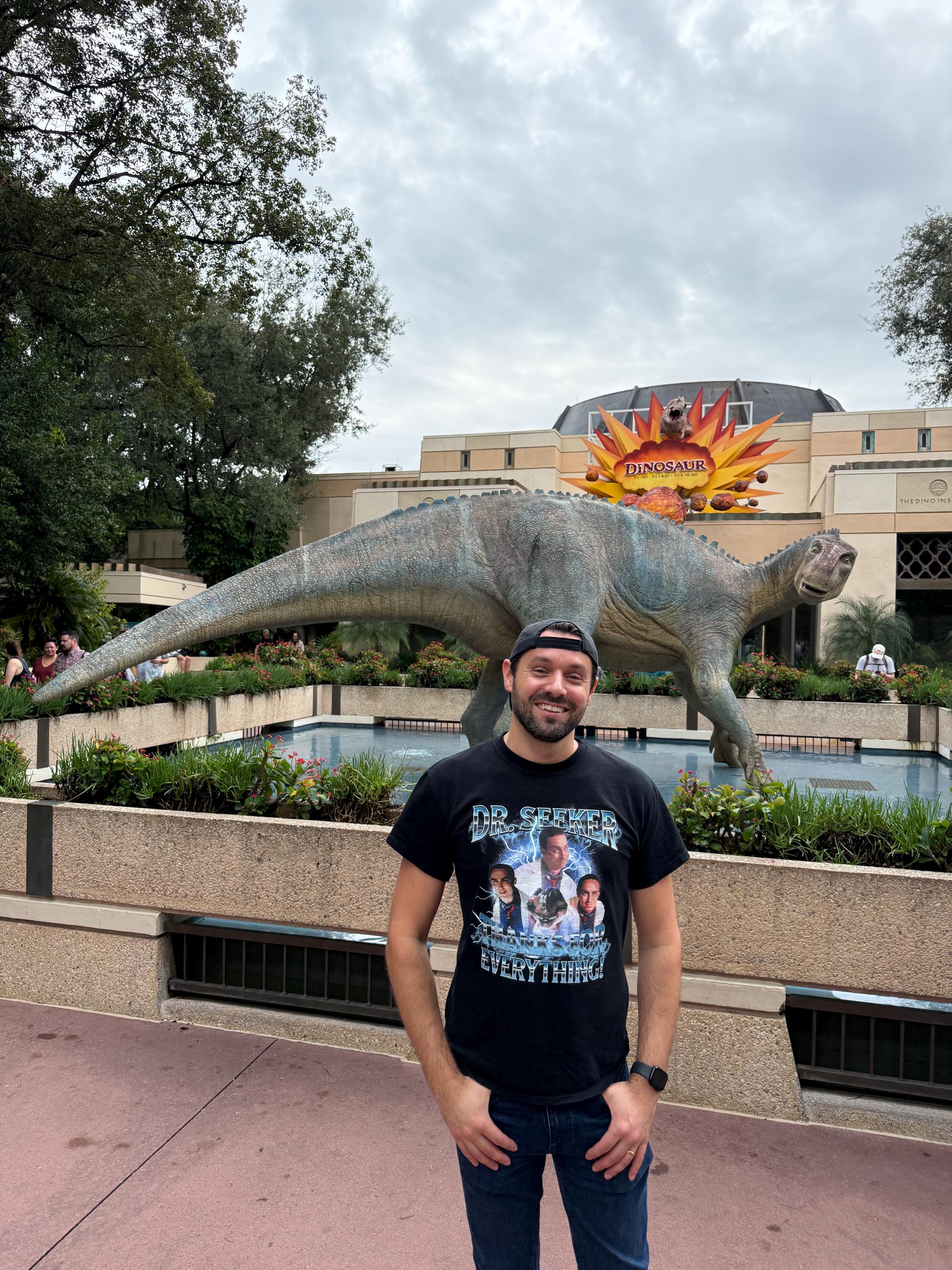 Dr. Seeker Tribute Tee, Dinosaur Ride Closure T-shirt. - Etsy