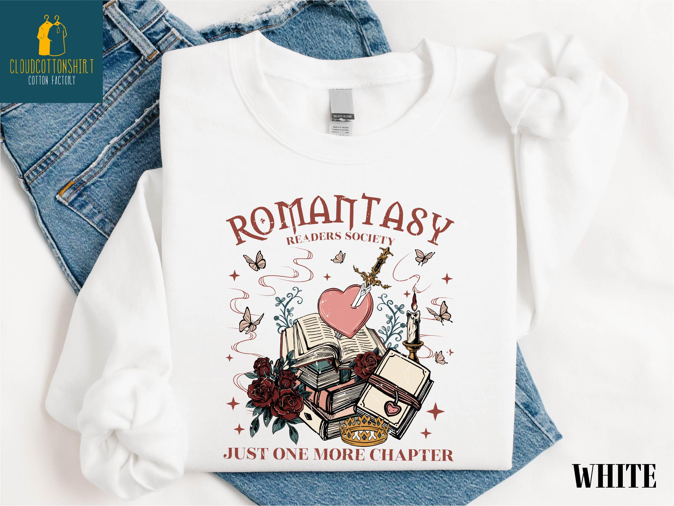 Romantasy Readers Society Shirt, Dark Romance Sweater, Romantasy Reader ...