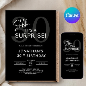 30th invitations