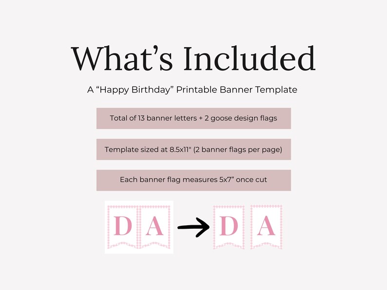 Editable One Silly Goose First Birthday Printable Banner: Girl 1st ...