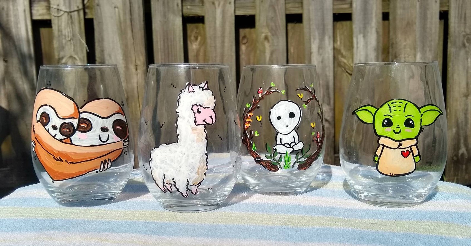 Hand Painted Glasses | Etsy