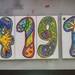 Hippie House Numbers on Tile - Etsy