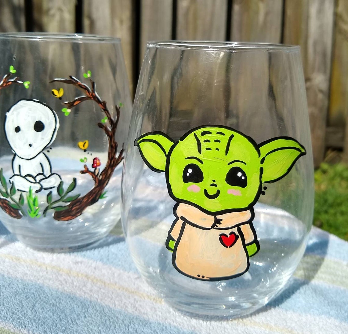 Hand Painted Glasses | Etsy
