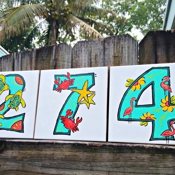 Beach House Numbers - Etsy