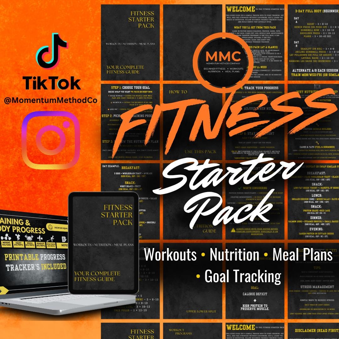 Fitness Starter Pack – Workouts + Meal Plans + Nutrition Guide (instant ...