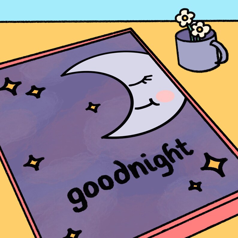 Goodnight Moon Illustration Art Print - Etsy