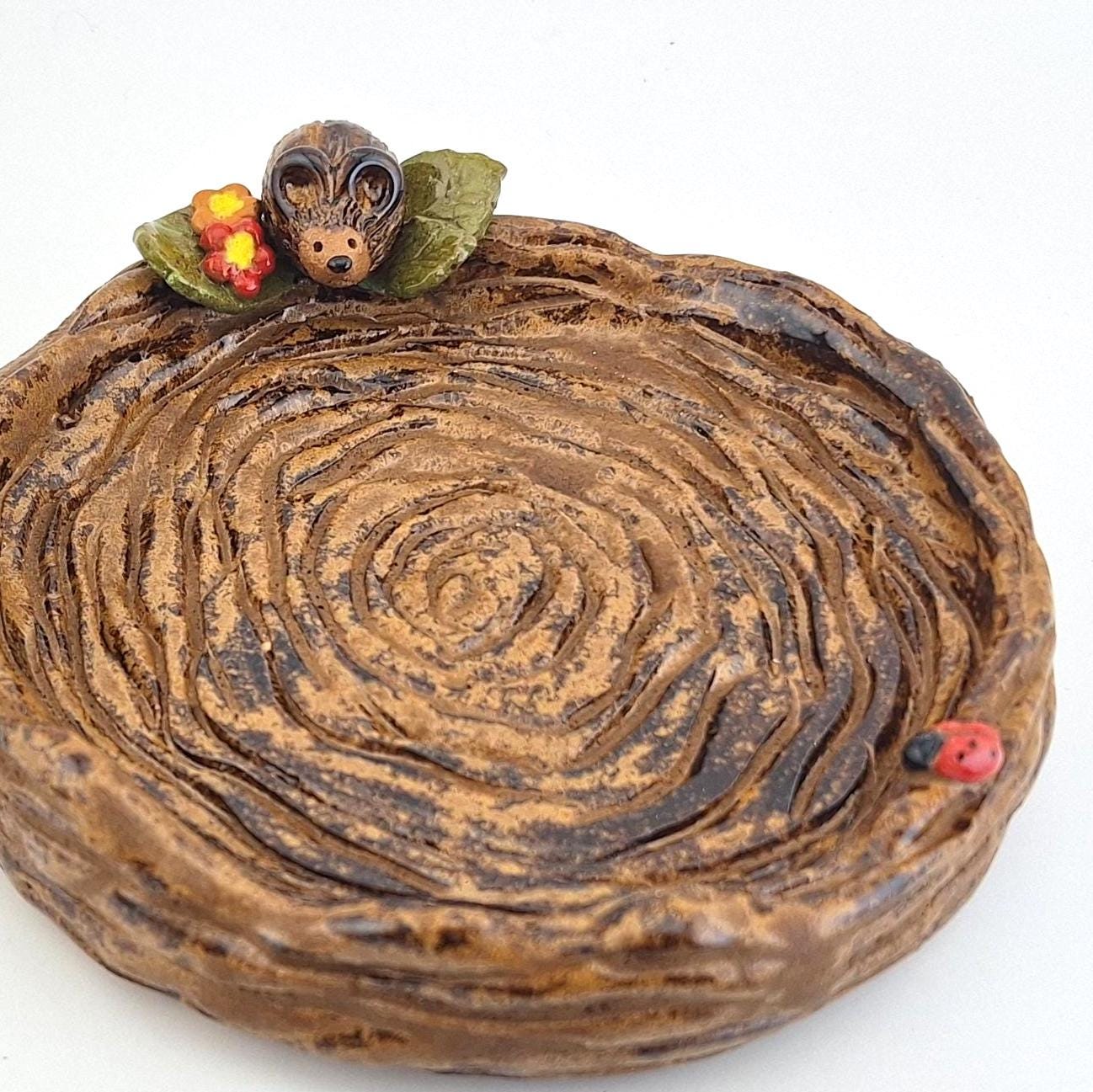 Hedgehog Pottery Dish / Condiment Bowl, Hedgehog Lover Gift, Artisan ...