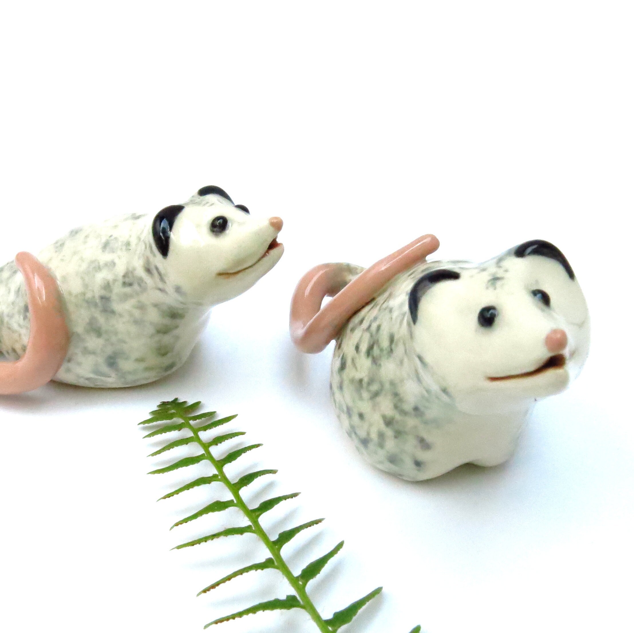 Personalized Ceramic Opossum Ornament, Custom Pottery Possum Decoration ...
