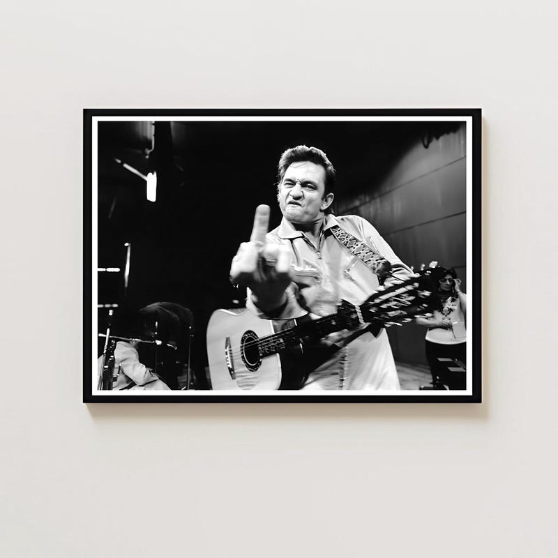 Johnny Cash Poster - Etsy