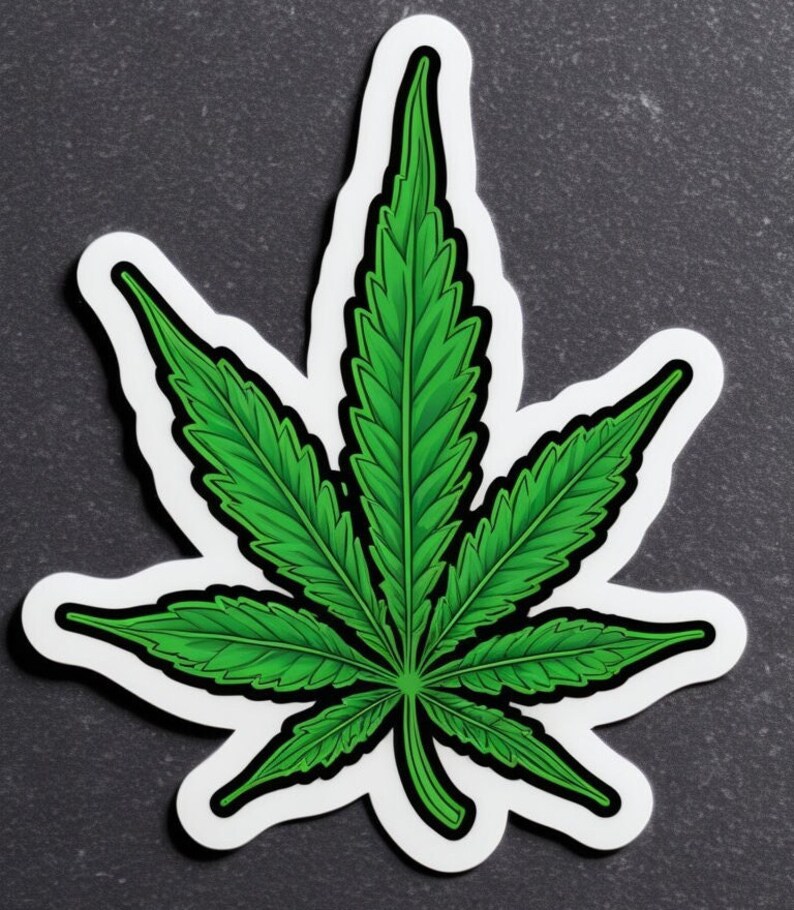 Marijuana Leaf, Sticker, Hemp Sticker, Herb Sticker, Waterproof Sticker, Vinyl Sticker, - Etsy