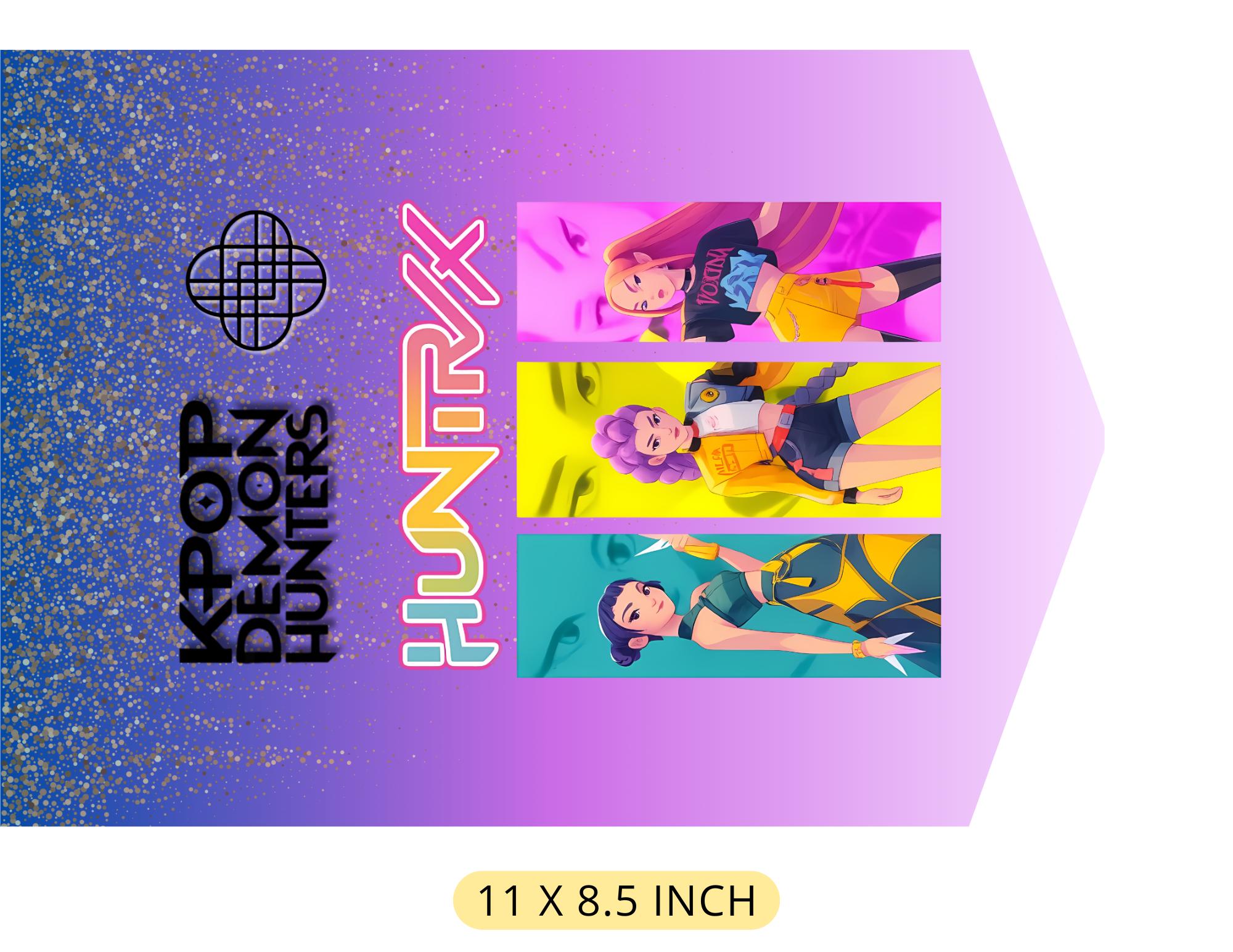K-pop Demon Hunter Bunting Banner, Editable and Printable Canva Party ...